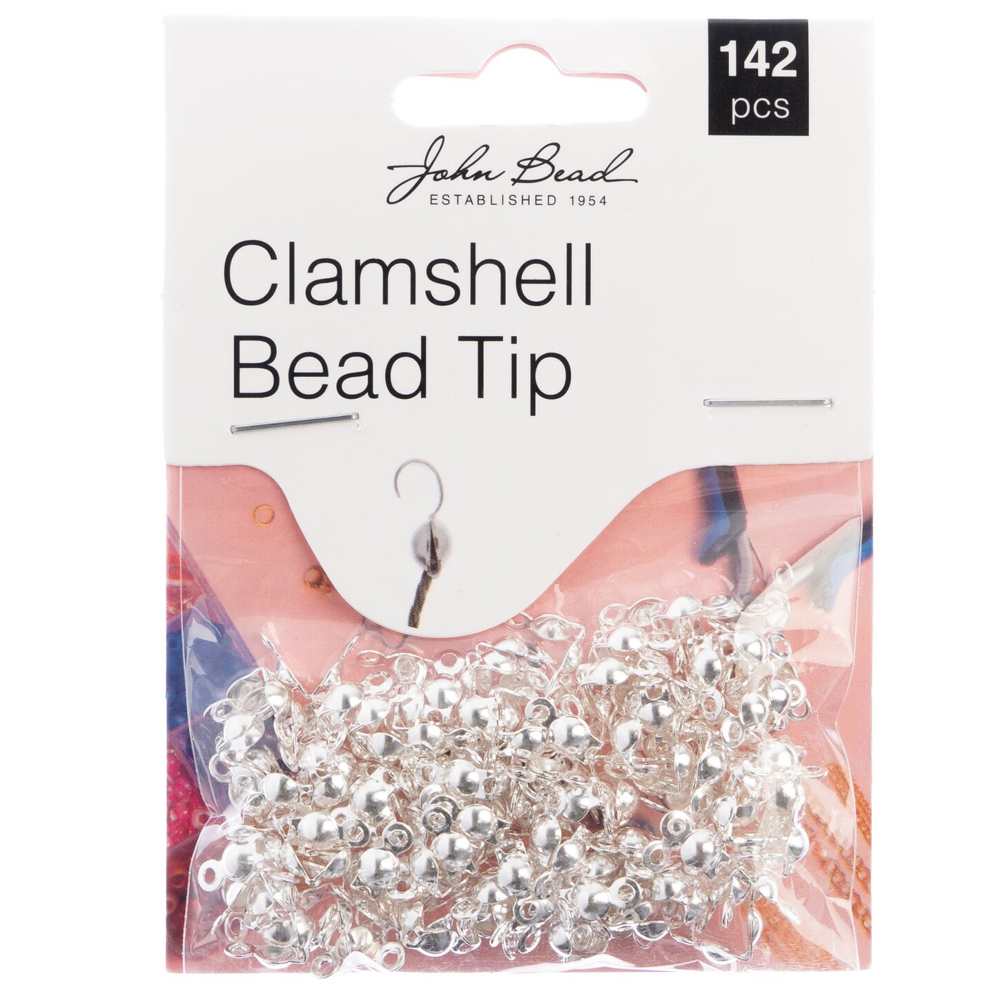 John Bead Clamshell Bead Tip 142/Pkg-Silver | Michaels
