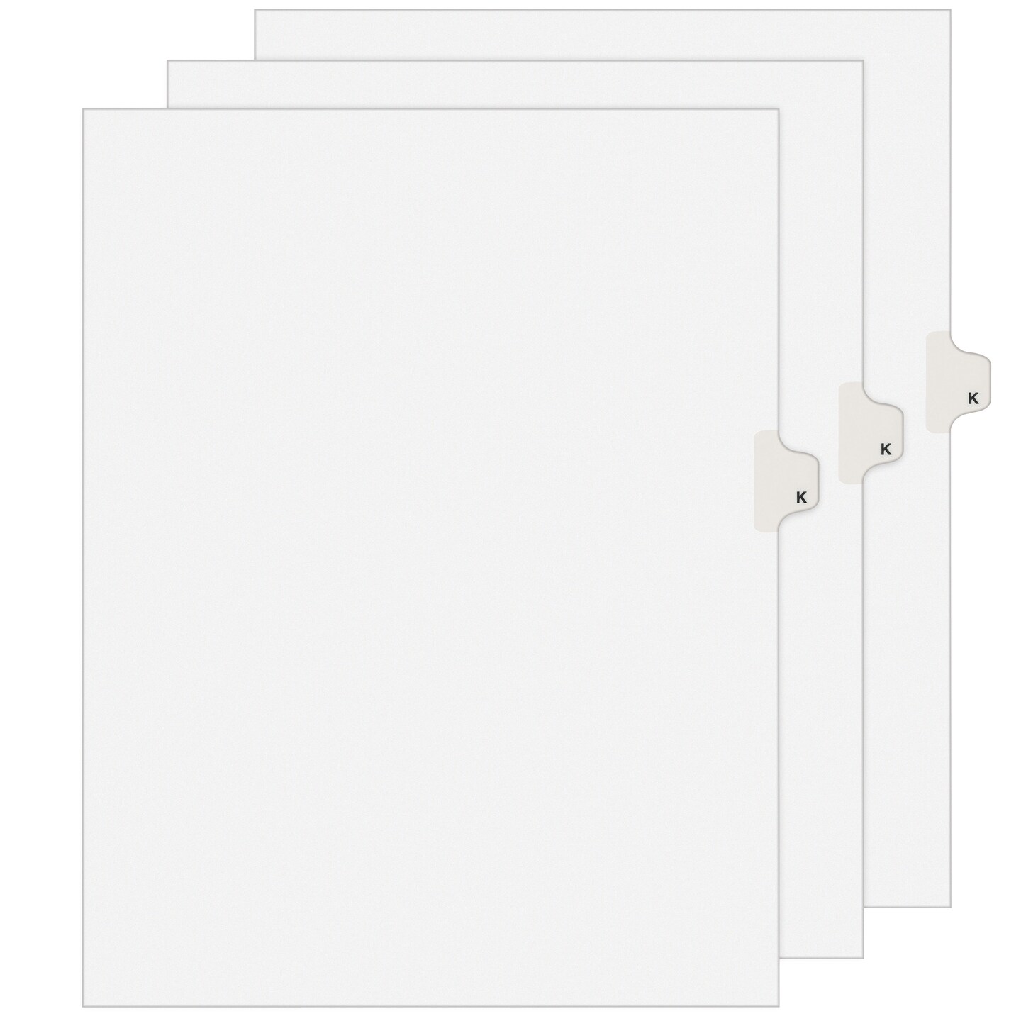 Avery Legal Exhibit Unpunched Dividers for Use with Any Binding System ...