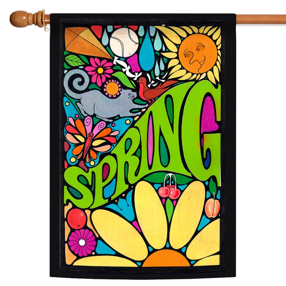 Groovy Spring Decorative Spring Flag | Michaels