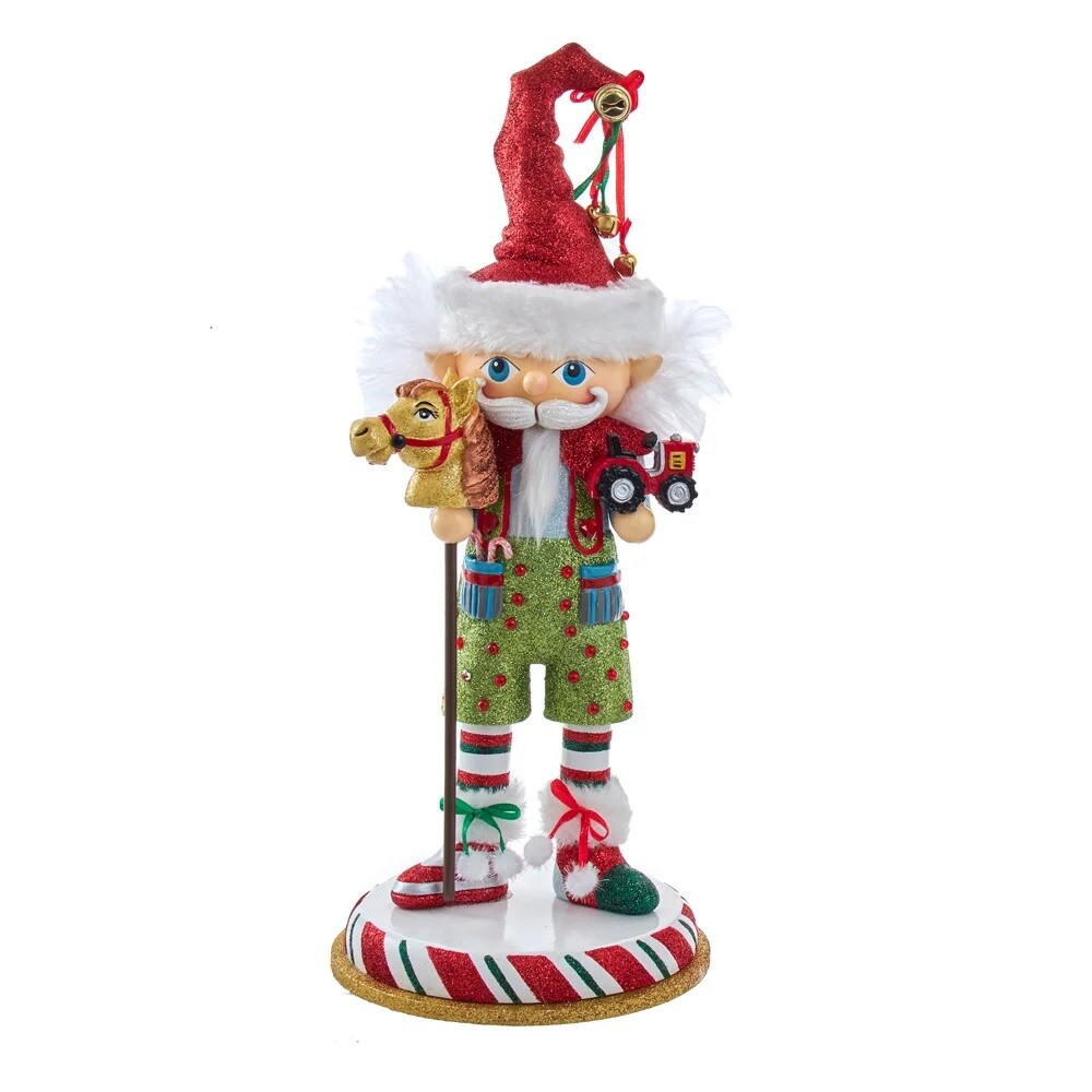 KSA 17.75" Red and White Elf with Hobby Horse Christmas Nutcracker | Michaels