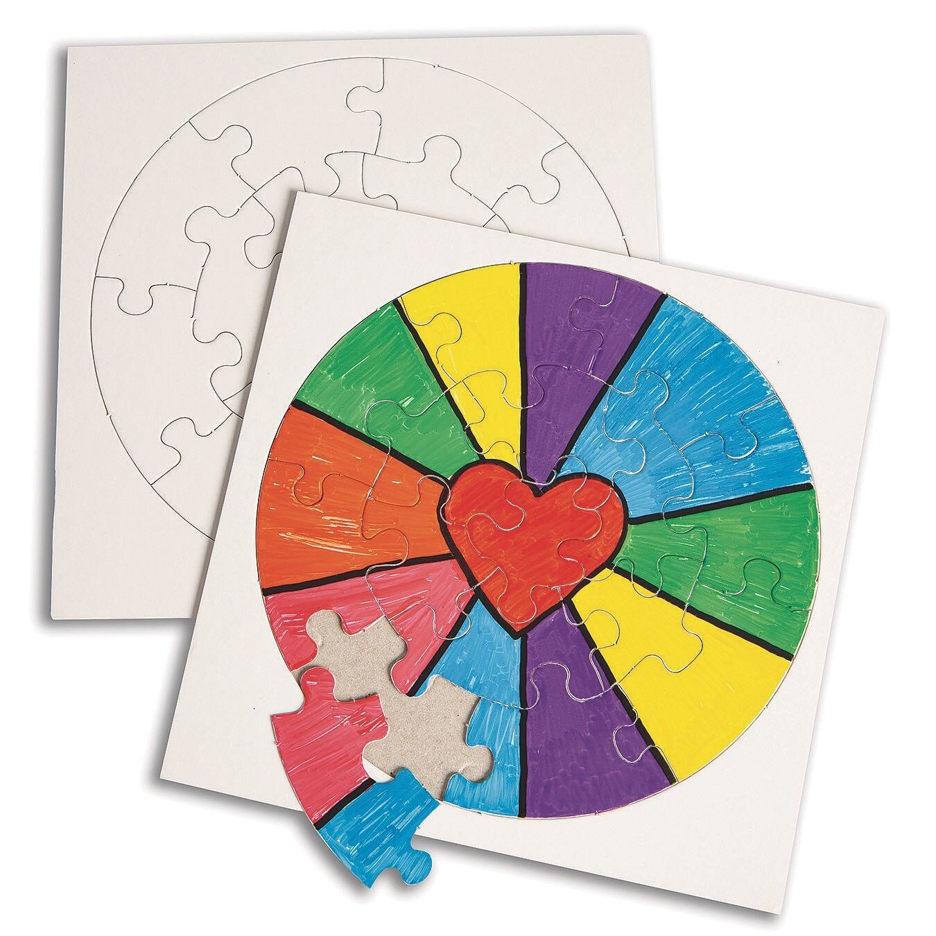 Color-Me™ Round Puzzles (Pack of 24) | Michaels