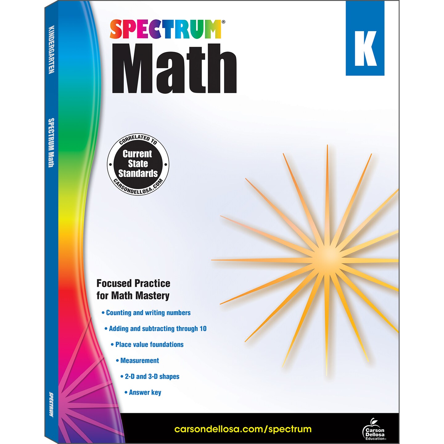 Spectrum Kindergarten Math Workbooks, Ages 5 to 6, Counting Numbers ...
