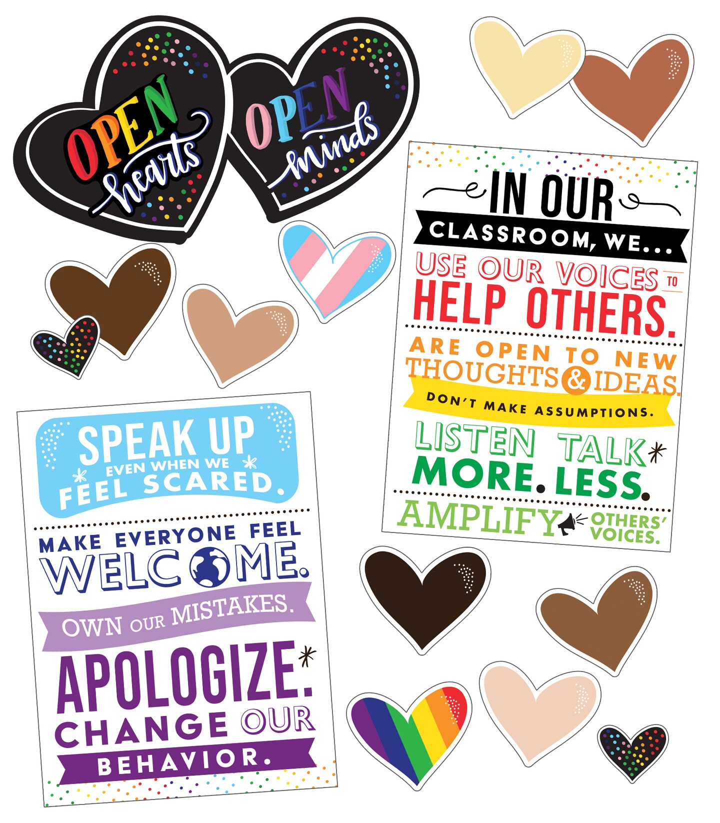 Carson Dellosa Open Hearts Open Minds Bulletin Board—Open Hearts Open ...