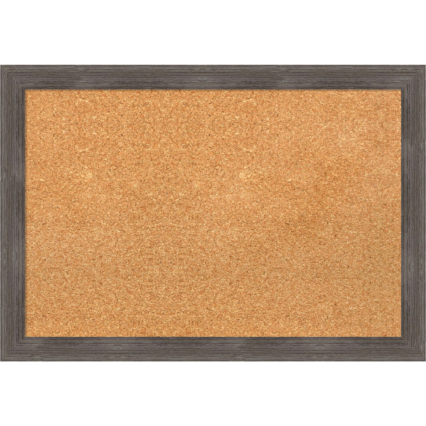 Pinstripe Lead Grey Wood Framed Corkboard, Natural Cork | Michaels