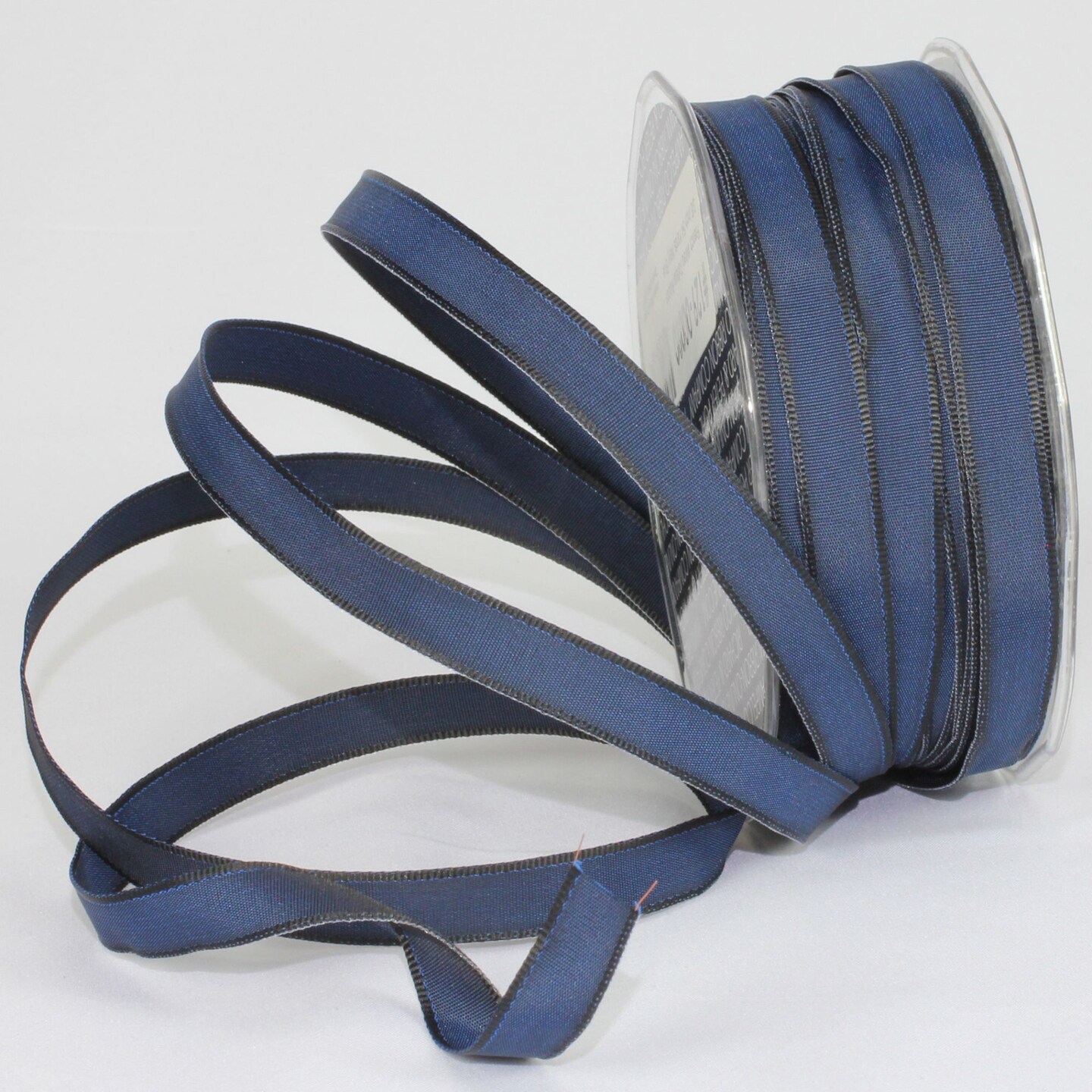 The Ribbon People Navy Blue French Wired Craft Ribbon 0.25" x 108 Yards ...