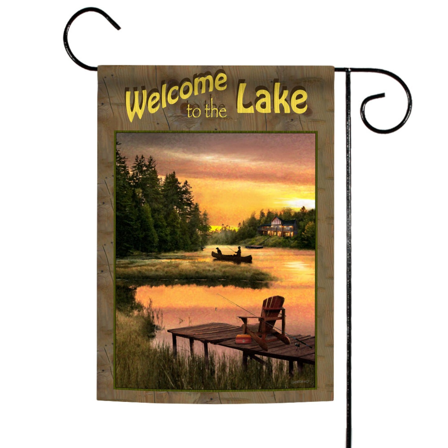 Toland Home Garden Welcome to the Lake Outdoor Garden Flag 18" x 12.5 ...