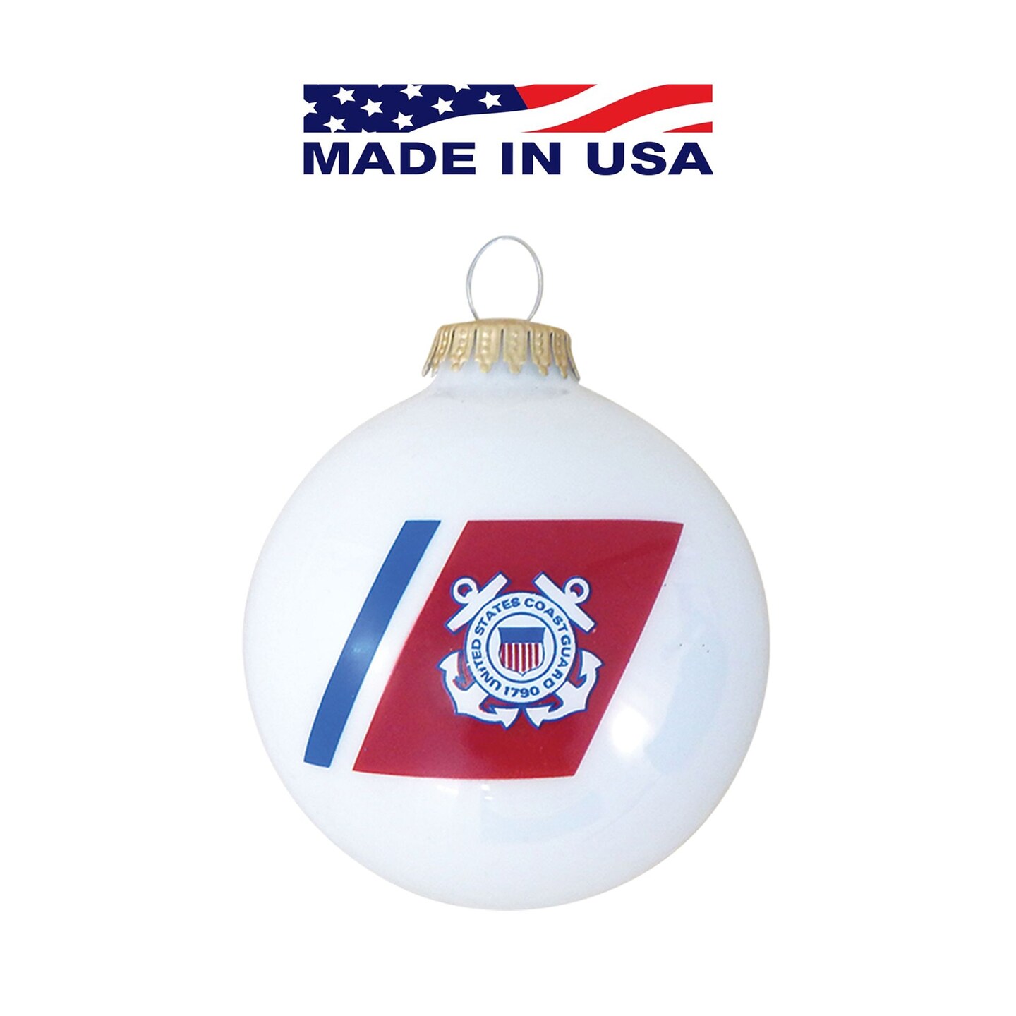 Christmas by Krebs Matte White and Red US Coast Guard Logo and Hymn ...