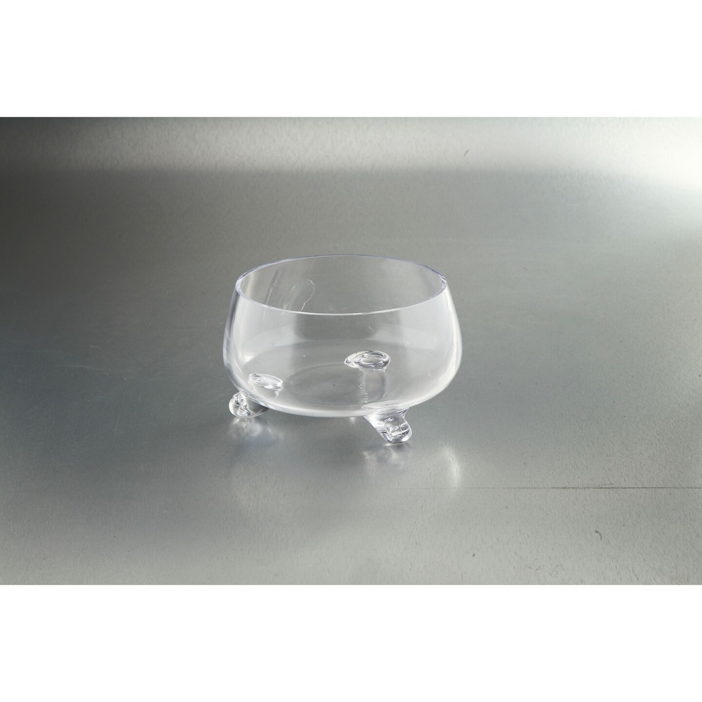 Contemporary Home Living 8" Clear Contemporary Round Shaped Glass ...