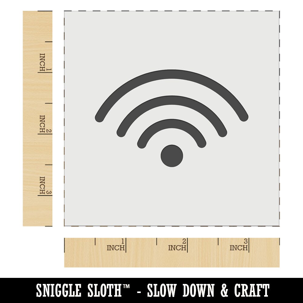 Internet Wifi Symbol Wall Cookie DIY Craft Reusable Stencil | Michaels
