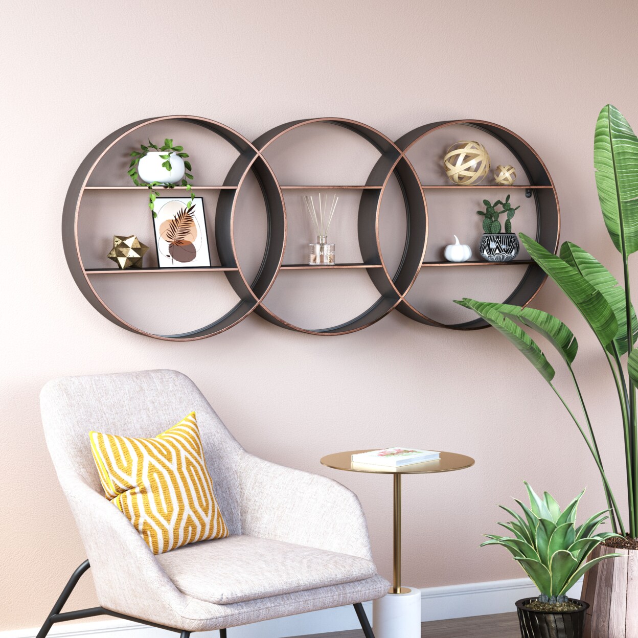 Zuo Modern Guzzi Wall Shelf Antique Copper | Michaels