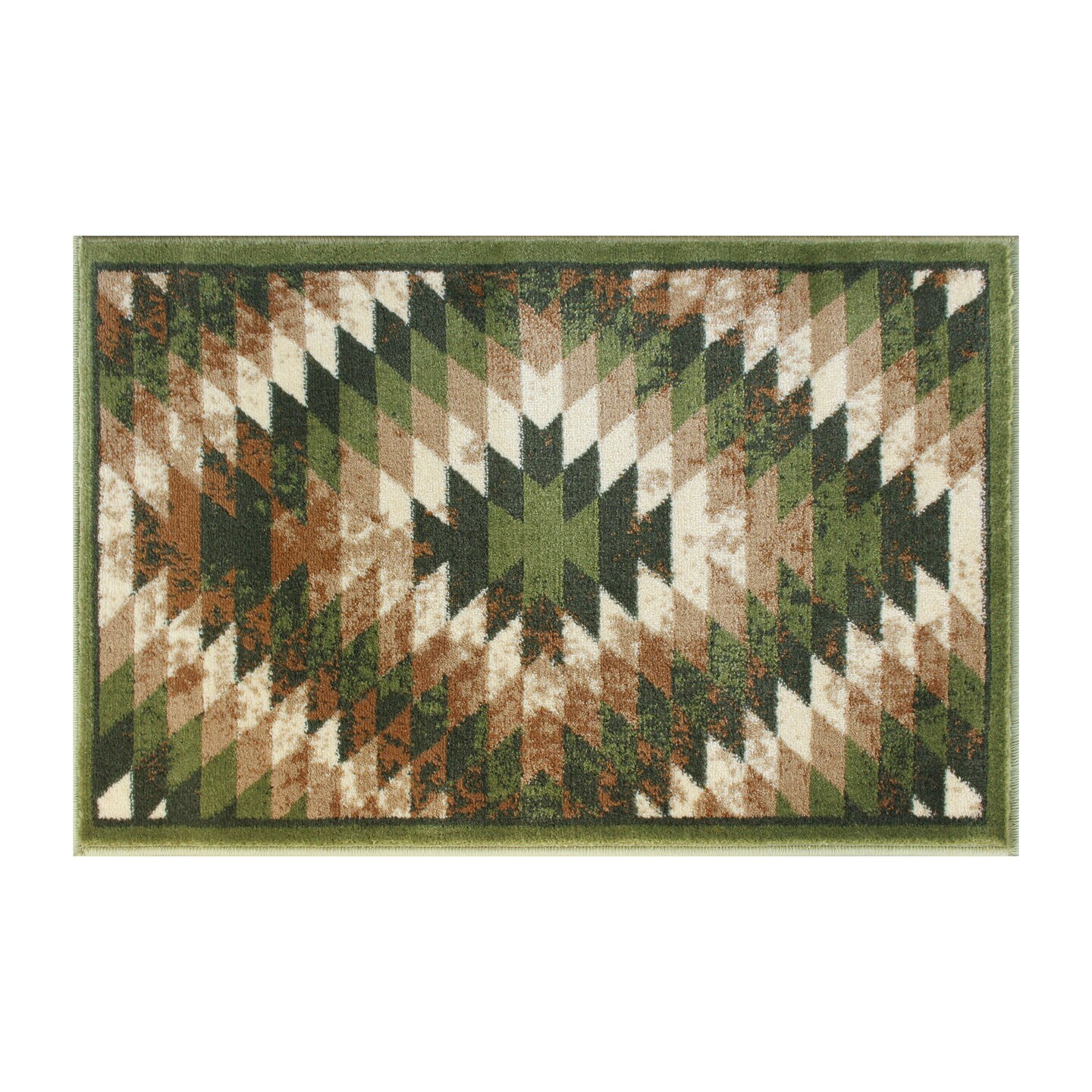 Masada Rugs Stephanie Collection Area Rug with Distressed Southwest ...