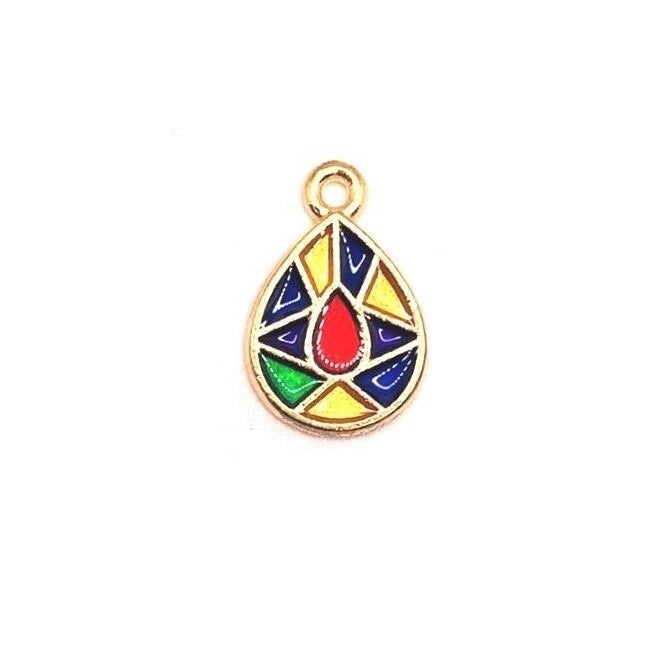1, 4, 20 or 50 Pieces: Stained Glass Teardrop Charms | Michaels
