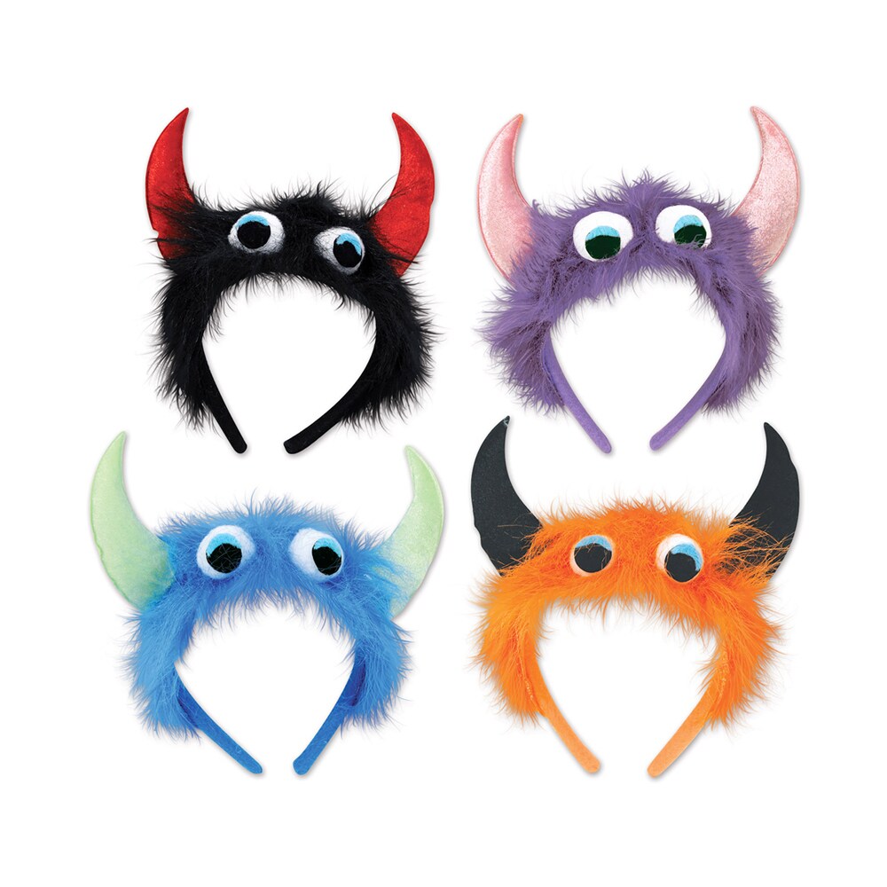 Beistle Party Decoration Monster Headbands - 12 Pack (1 Per Card ...