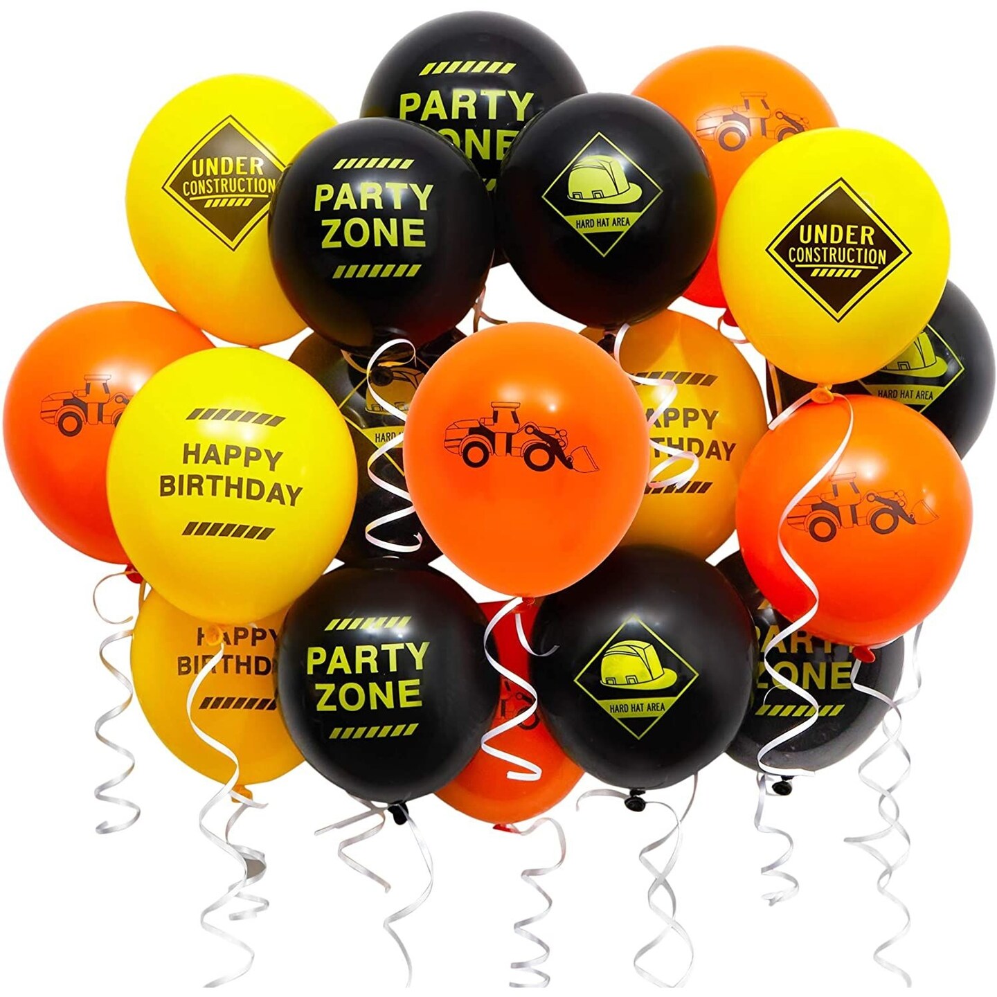 Construction Birthday Party Balloons (12 in, 50 Pack) | Michaels