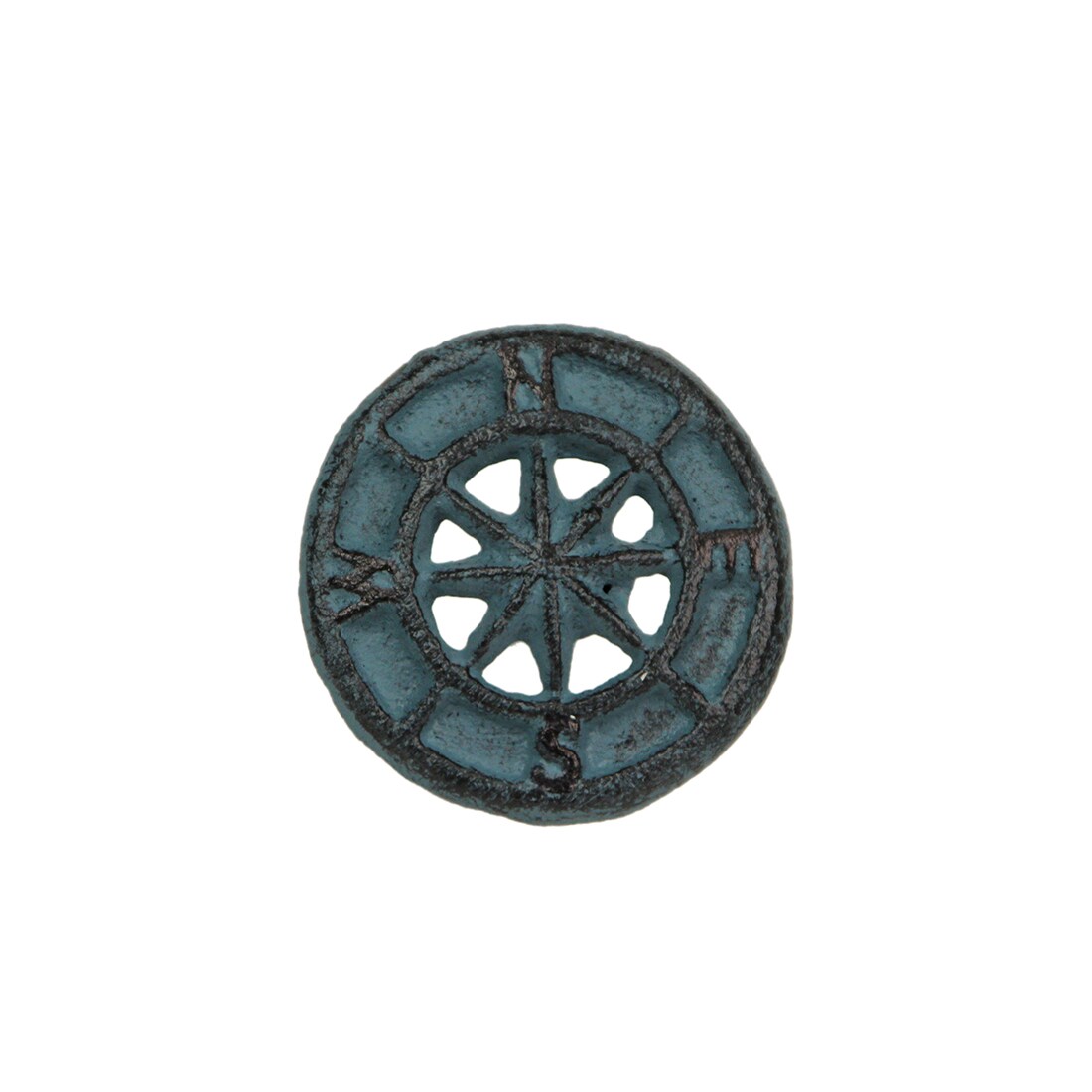 Set of 12 Cast Iron Nautical Compass Rose Cabinet Hardware Knobs Drawer ...