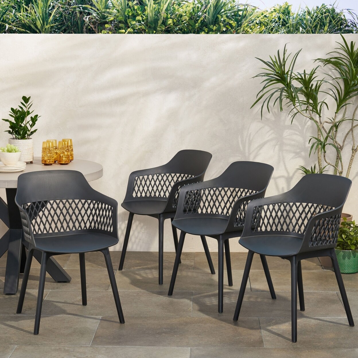 GDF Studio Airyanna Outdoor Modern Dining Chair (Set of 4) | Michaels