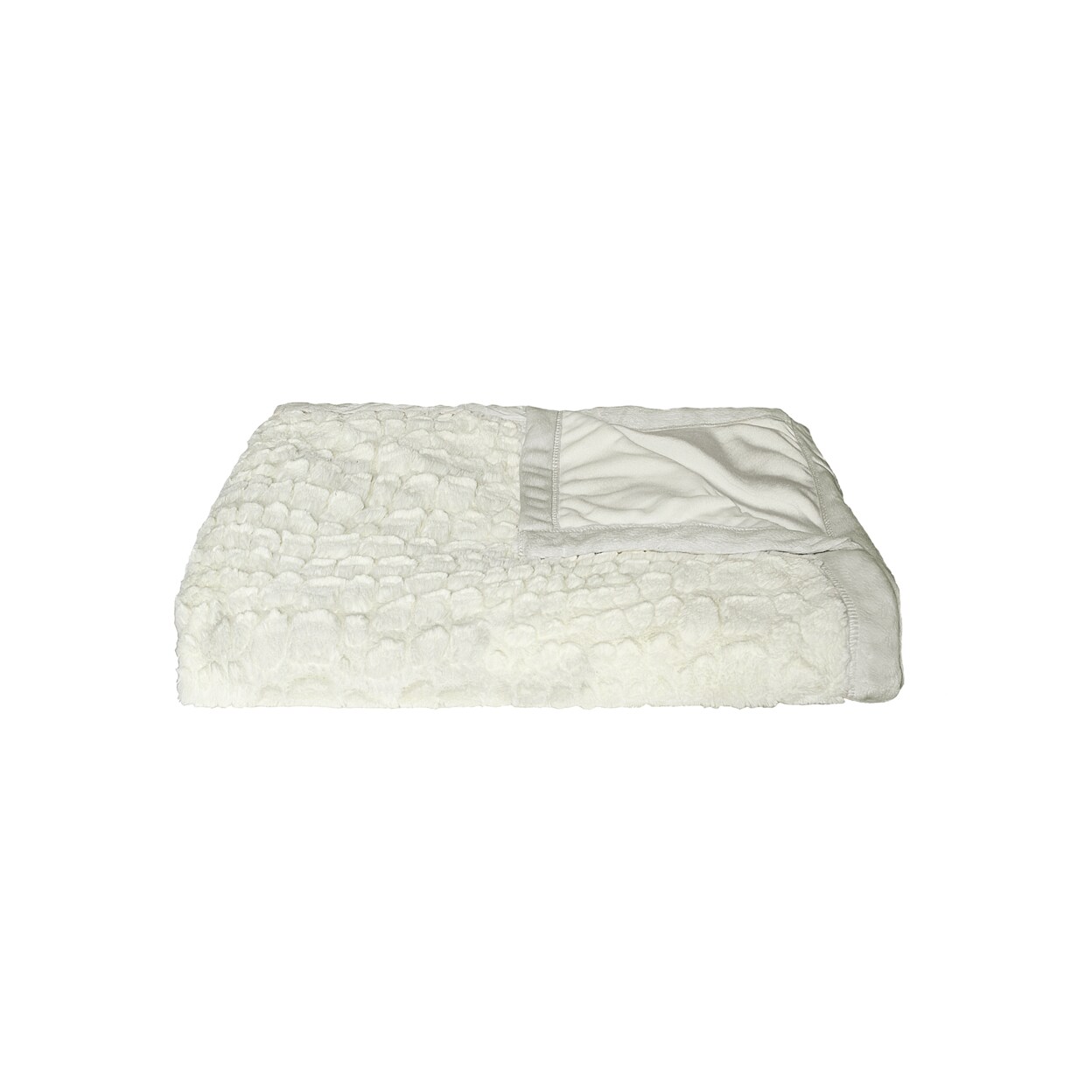 LUXE FAUX FUR FAUX FUR THROW 50'X70' IVORY MINK | Michaels