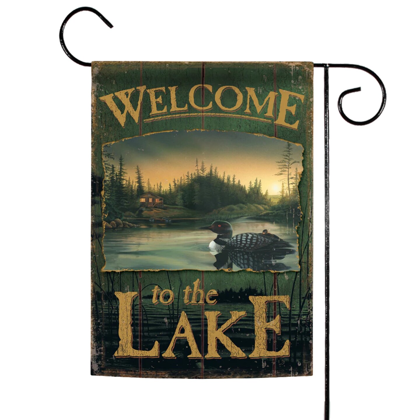 Toland Home Garden "Welcome To The Lake" Outdoor Garden Flag 18" x 12.5 ...