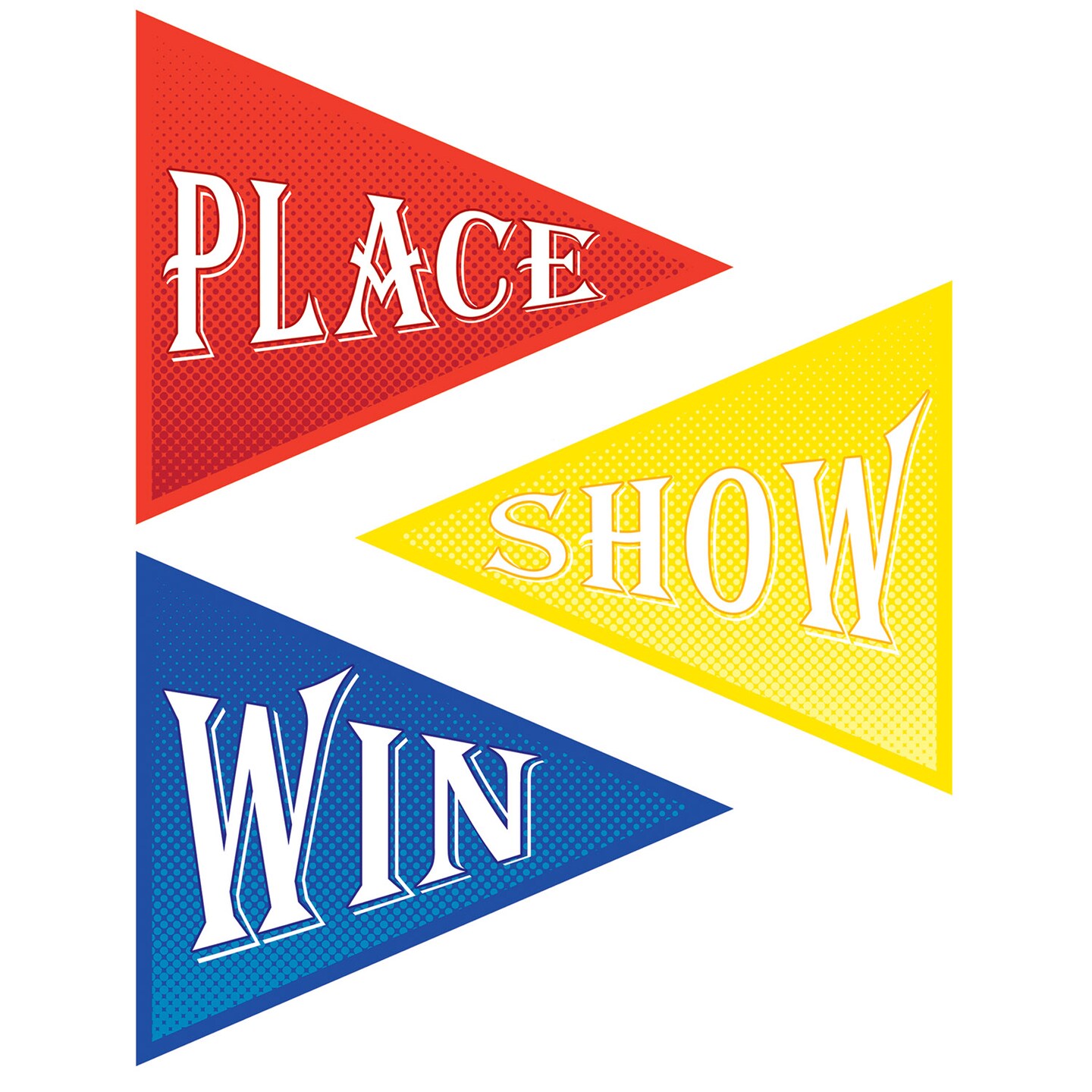 Beistle Club Pack of 38 Red and Yellow Win/Place/Show Cutouts 21 ...