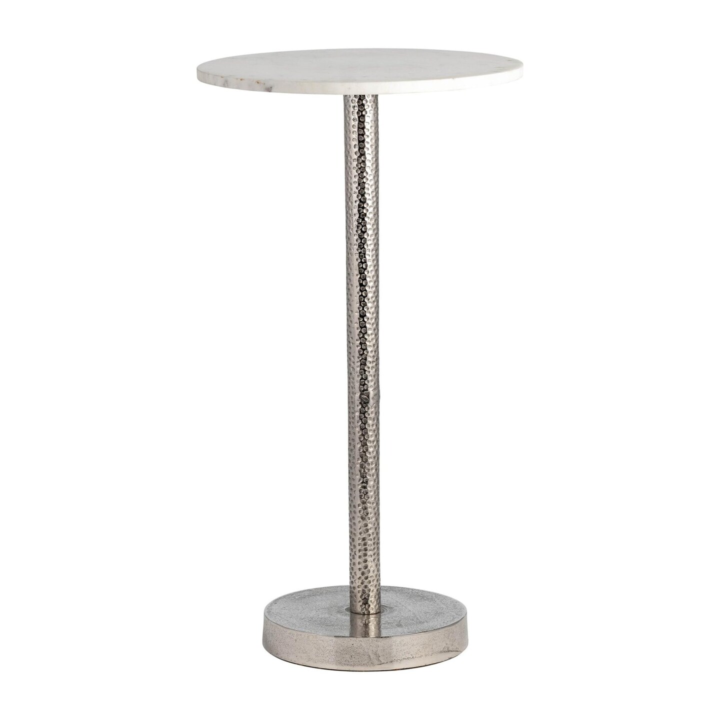 Kingston Living Round Flat Base Drink End Table - 24
