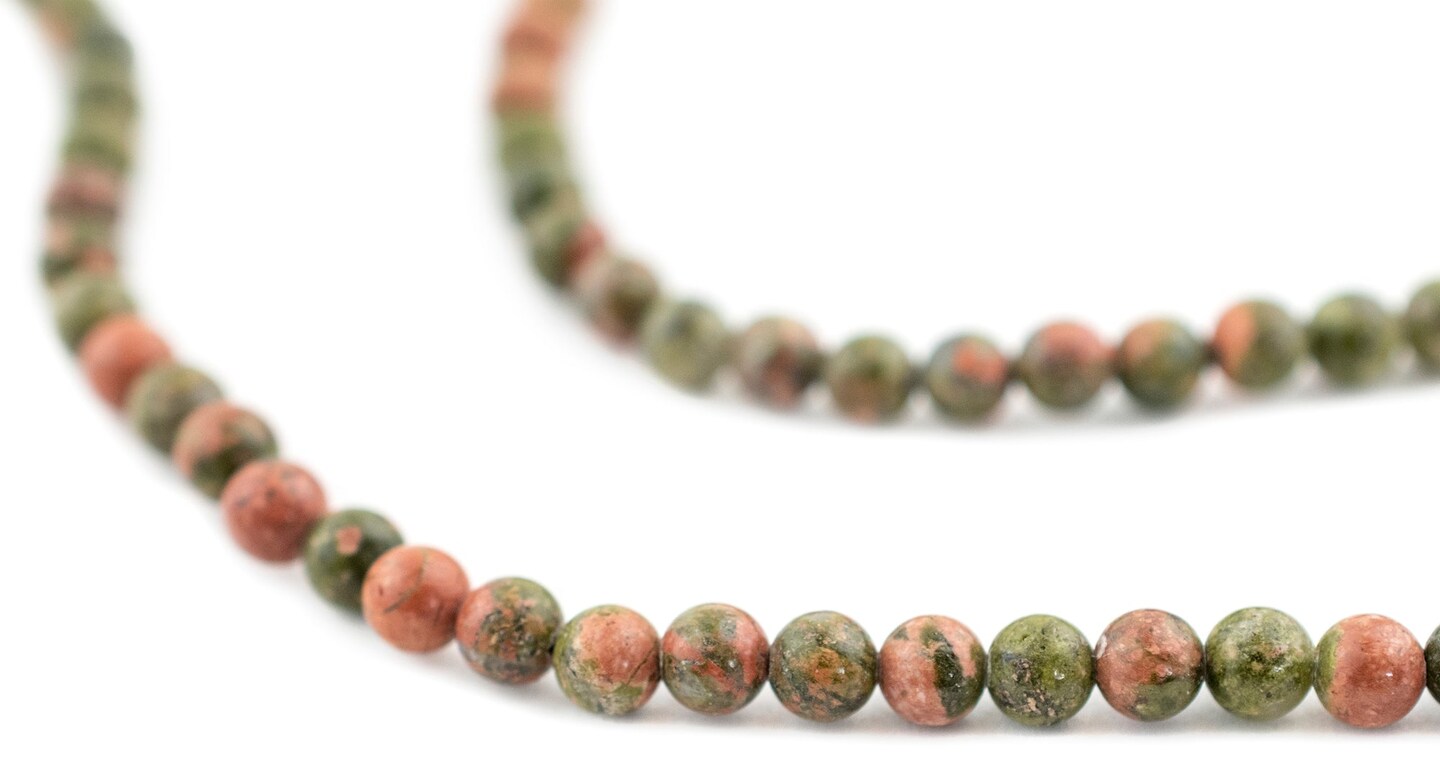 TheBeadChest Round Unakite Beads (4mm) | Michaels