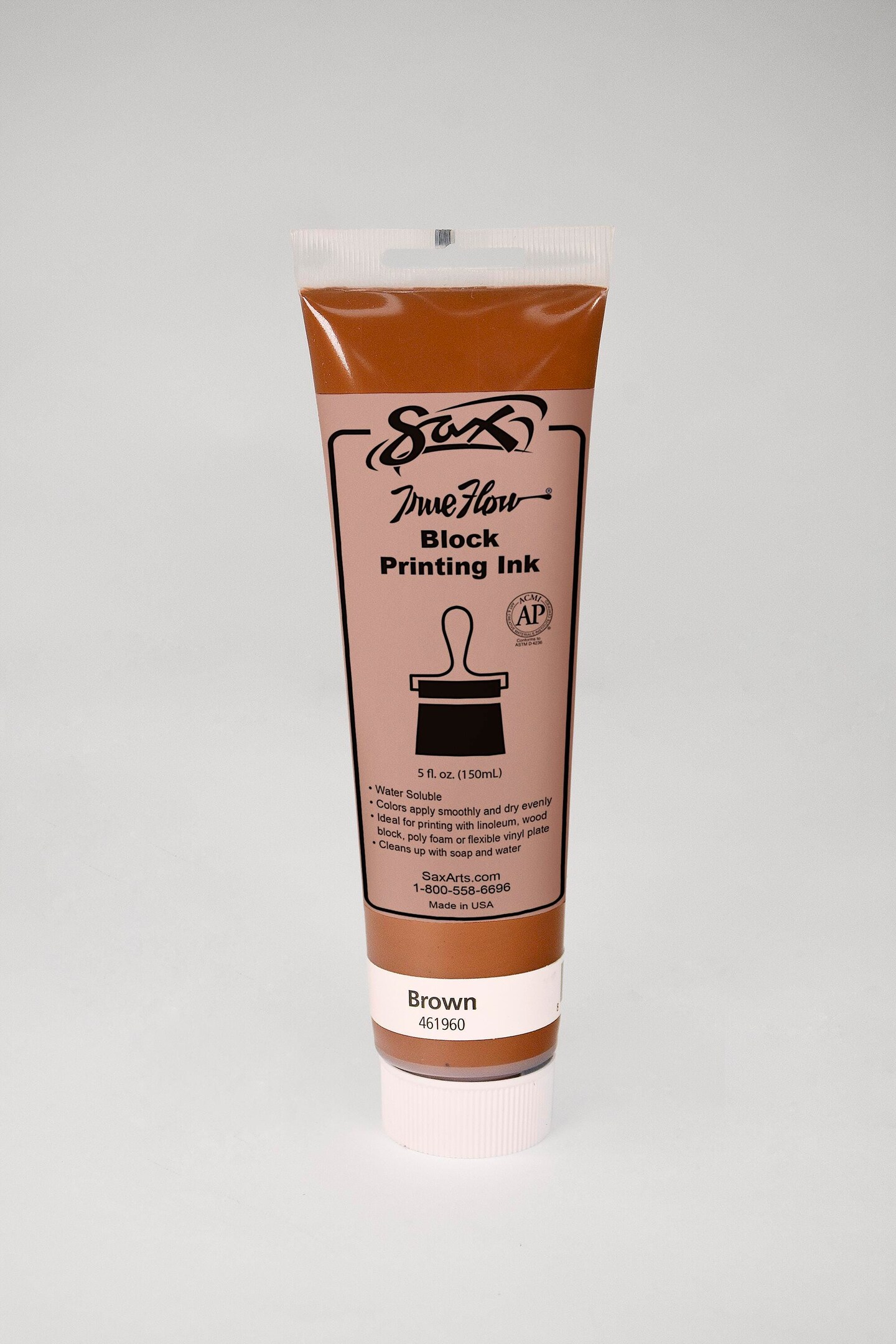 Sax Water Soluble Block Printing Ink, 5 Ounce Tube, Brown | Michaels