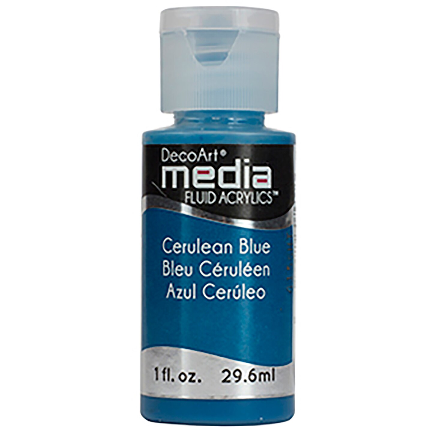 DecoArt Media Fluid Acrylic Paint, 1 oz., Cerulean Blue (Series 4 ...
