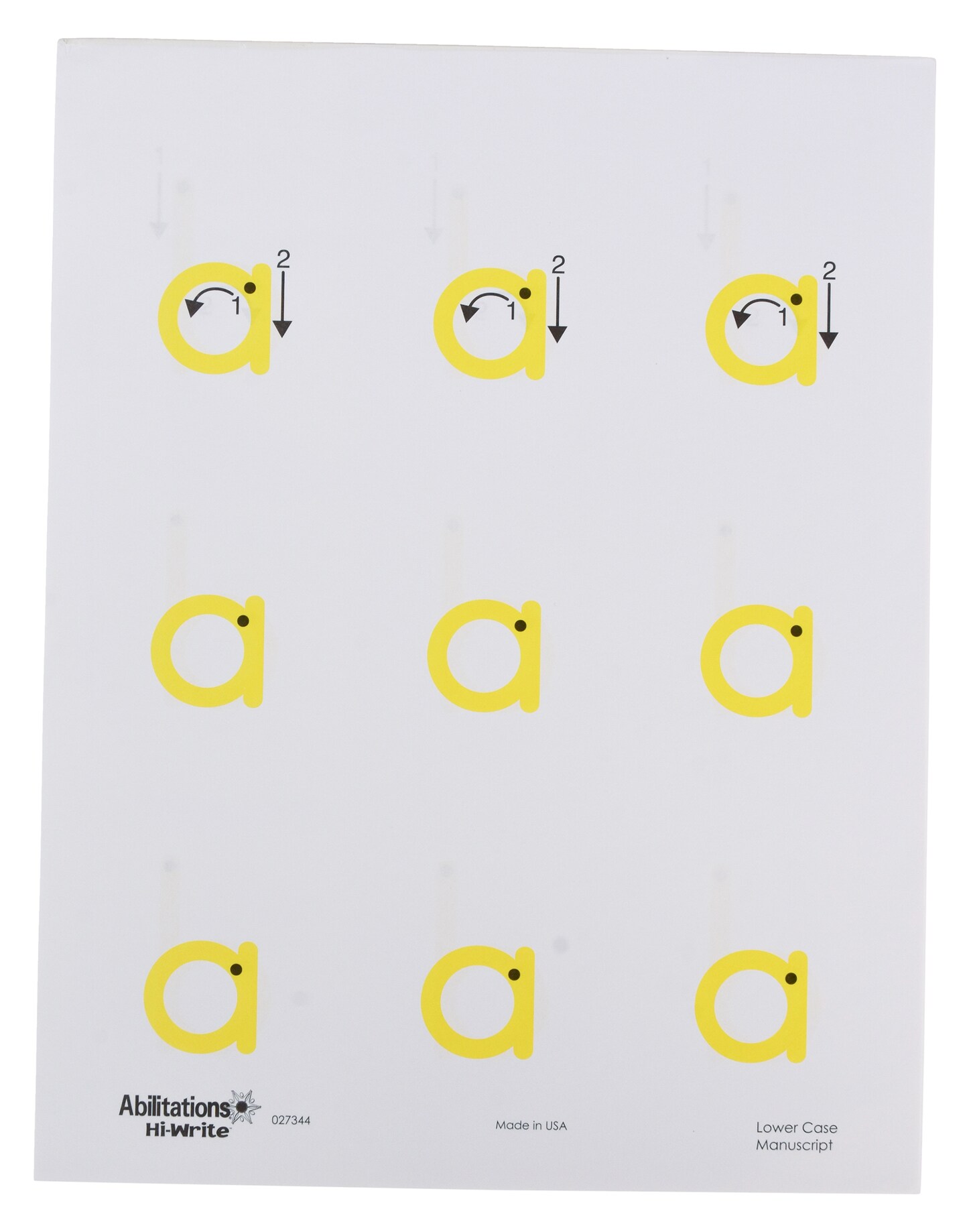 Abilitations Hi-Write Alphabet Paper, Lowercase, 100 Sheets | Michaels