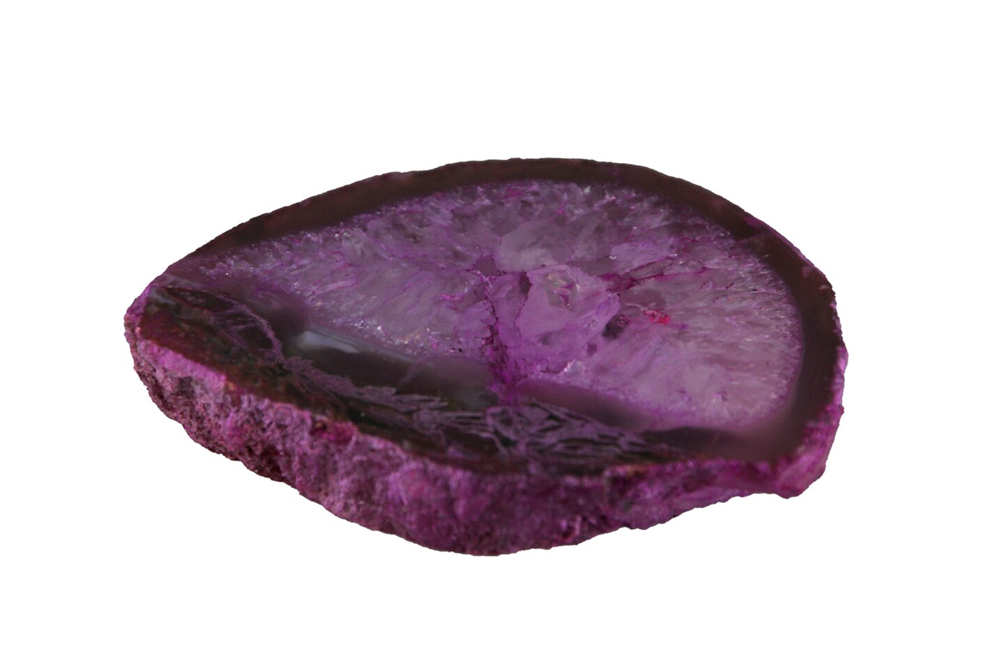 Thick Slice Agate Slab Hand Dyed Crystal Geode Specimen Polished ...