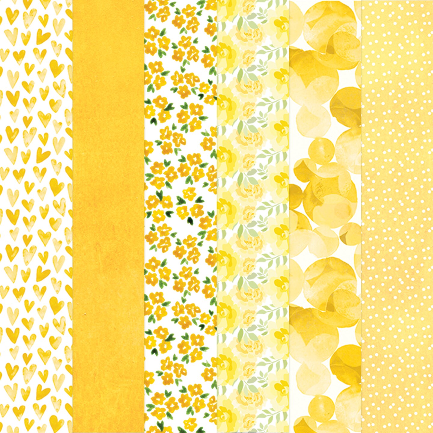 YELLOW COLORWAYS PATTERN 12 X 12 PAPER SET | Michaels
