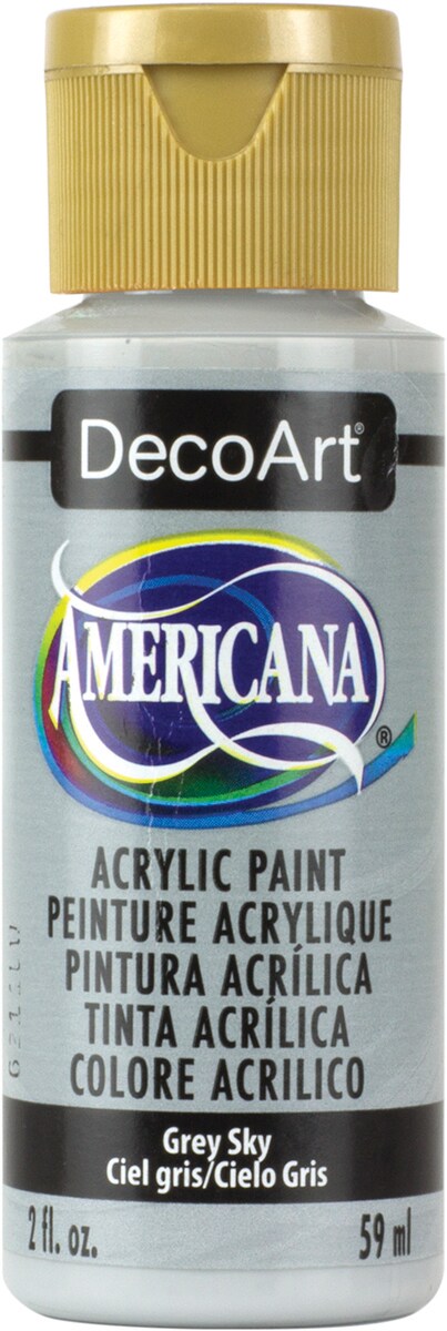 Multipack of 6 - Americana Acrylic Paint 2oz-Grey Sky - Opaque | Michaels