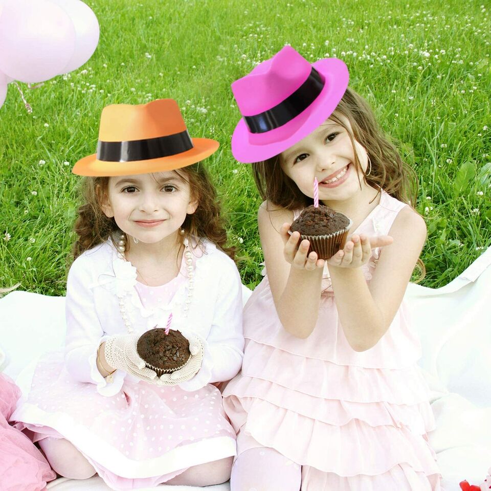 Neon Gangster Hats Plastic Party Hat | Michaels