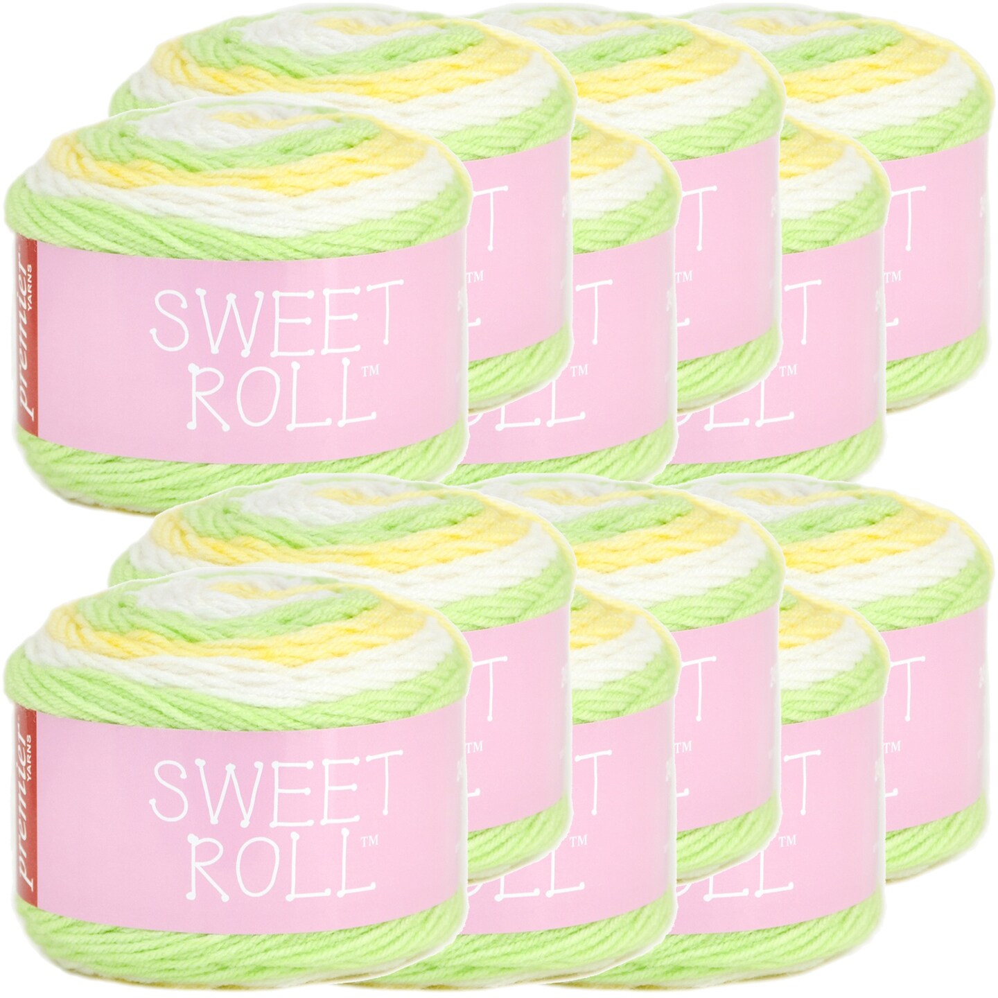 Multipack of 12 - Premier Yarns Sweet Roll Yarn-Melon Pop | Michaels