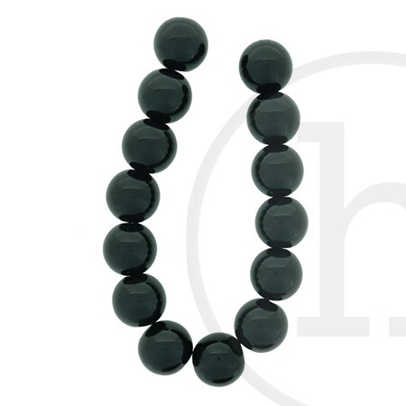Glass Beads Round Black | Michaels