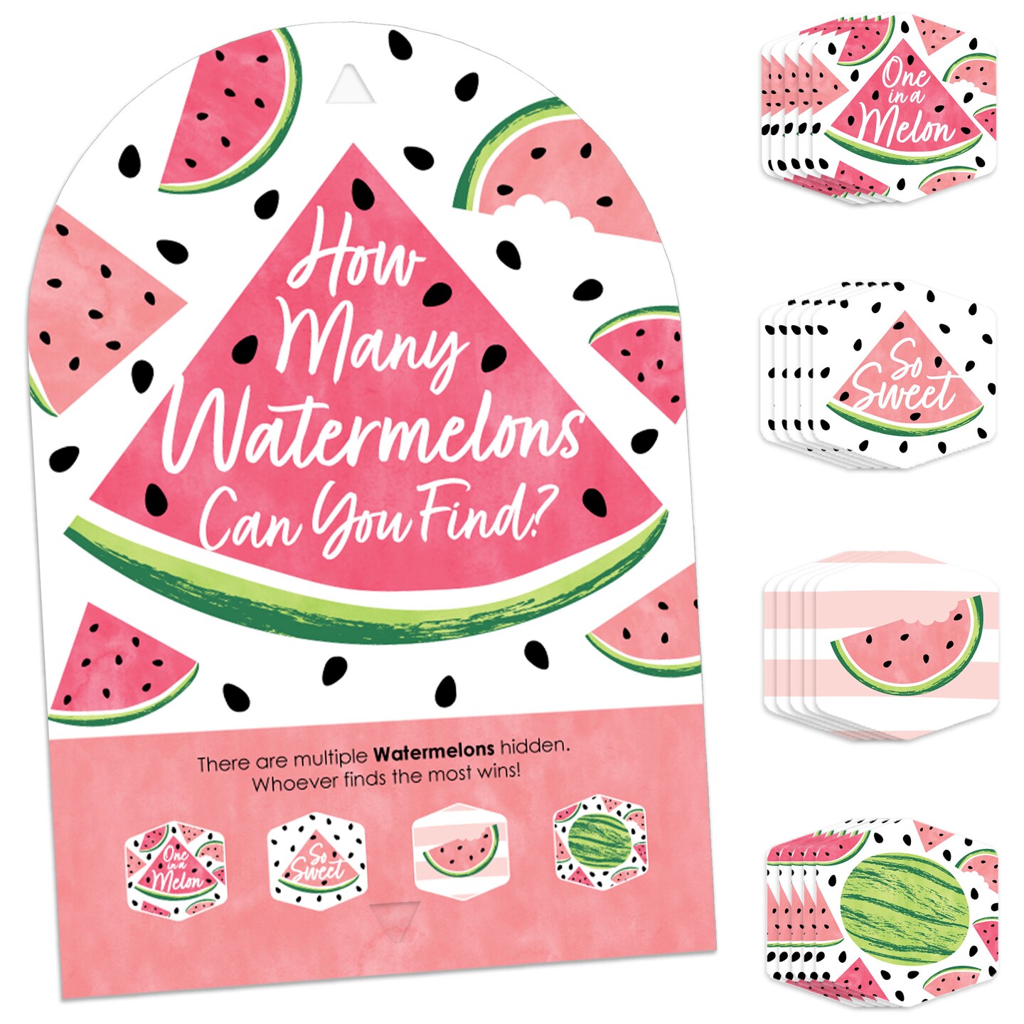 Big Dot of Happiness Sweet Watermelon - Fruit Party Scavenger Hunt - 1 ...