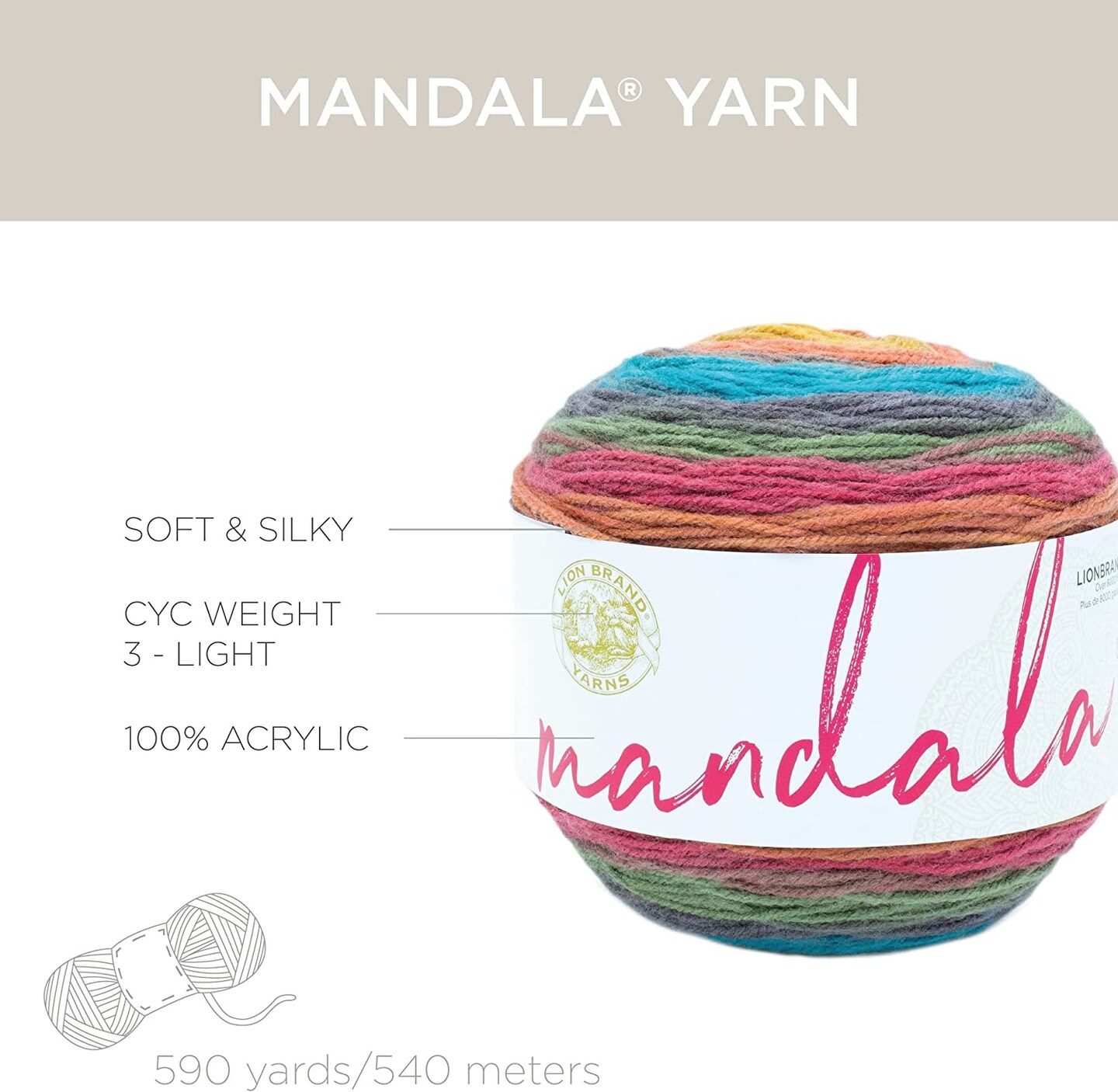 (Pack of 3) Lion Brand Mandala Yarn-Groot | Michaels
