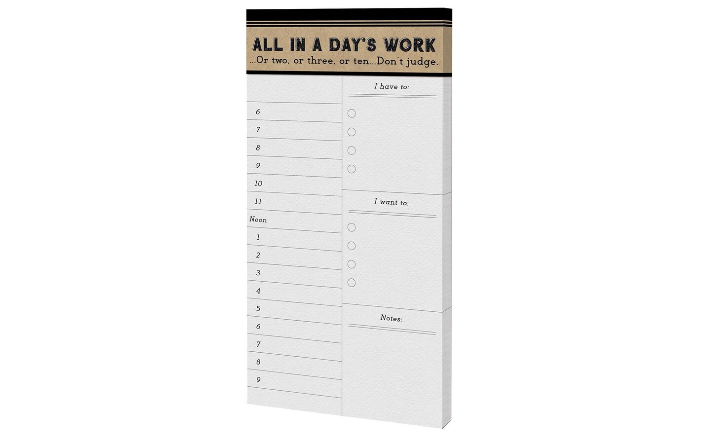 Punch Studio Magnetic List Pad All In A Day's Work | Michaels