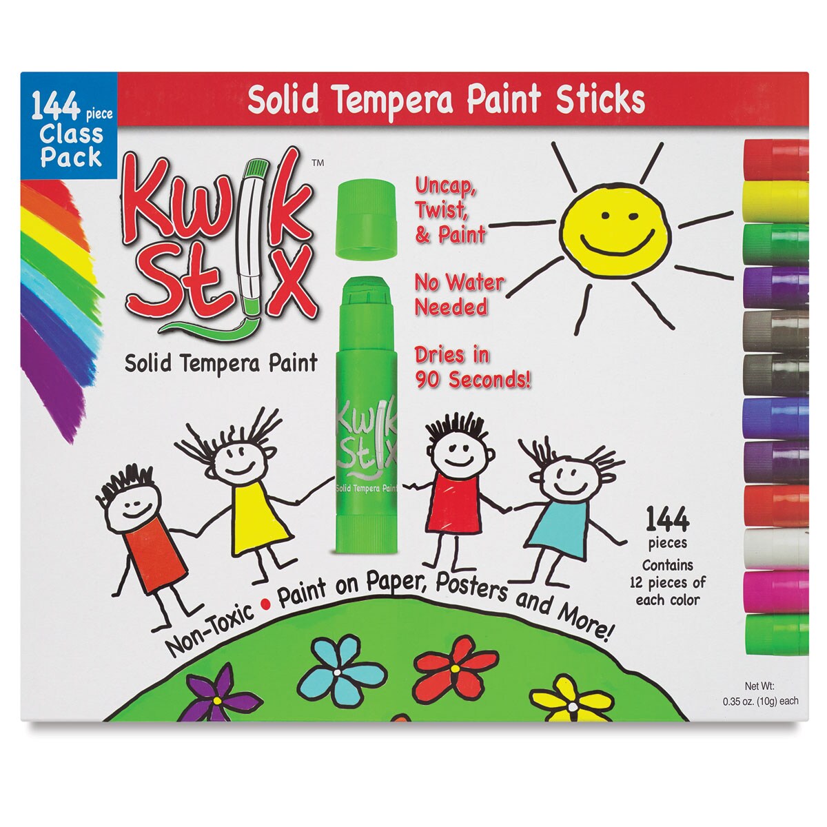 Kwik Stix Tempera Paint - Set of 144, Primary Colors | Michaels