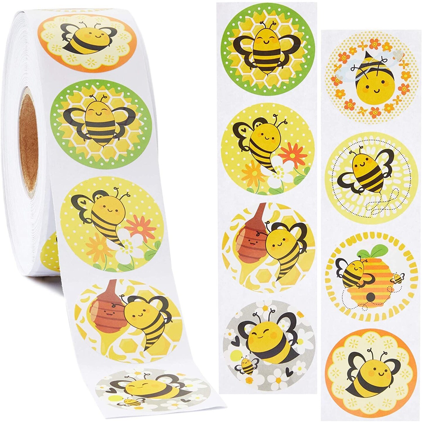 1000 Count Stickers, Assorted Designs Sticker Roll, Bumble Bee | Michaels