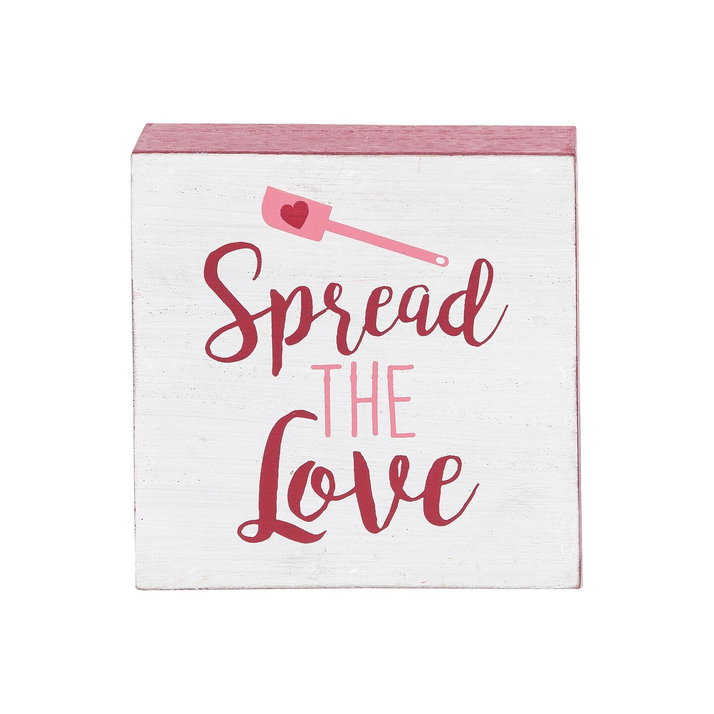 Spread The Love Wood Block Valentines Shelf Sitter Centerpiece | Michaels