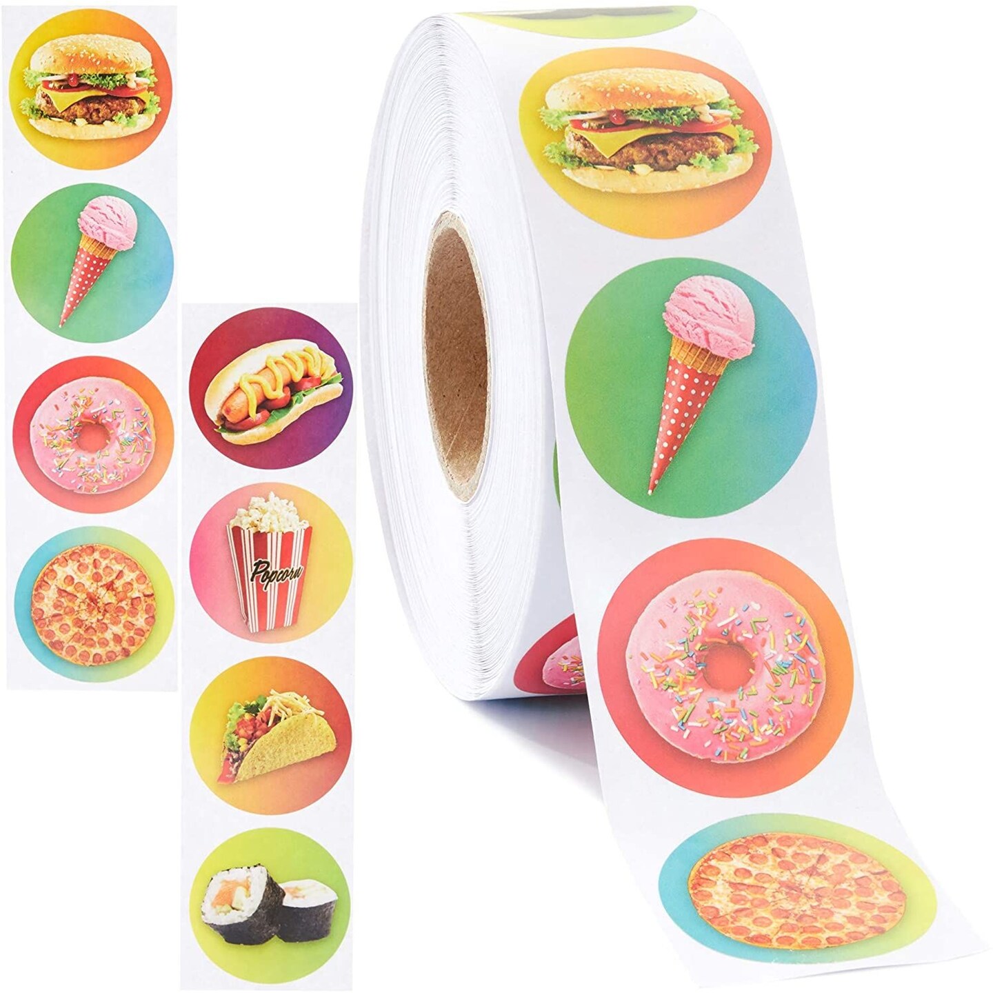 1000 Count Stickers, Assorted Designs Sticker Roll, Fast Food | Michaels
