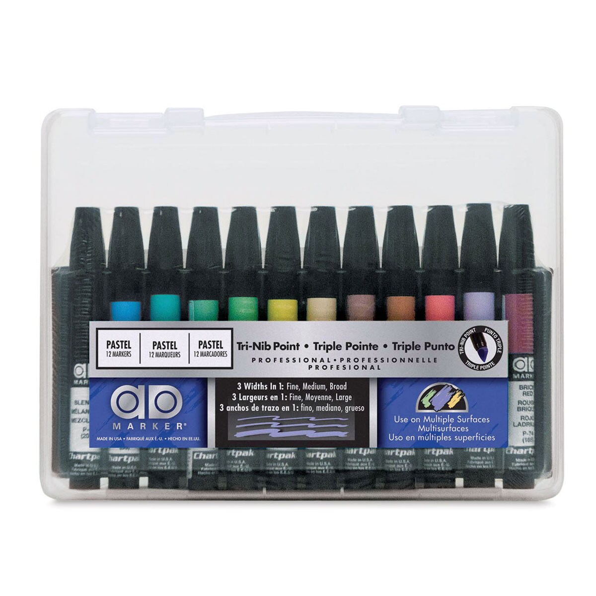 Chartpak Ad Markers - Pastel Colors, Set of 12 | Michaels