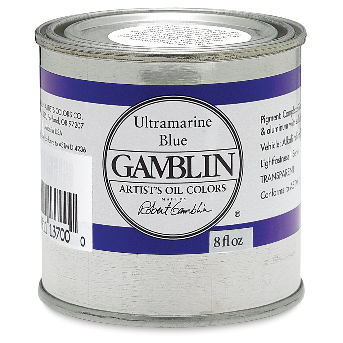 Gamblin Artist's Oil Color - Ultramarine Blue, 8 oz Can | Michaels