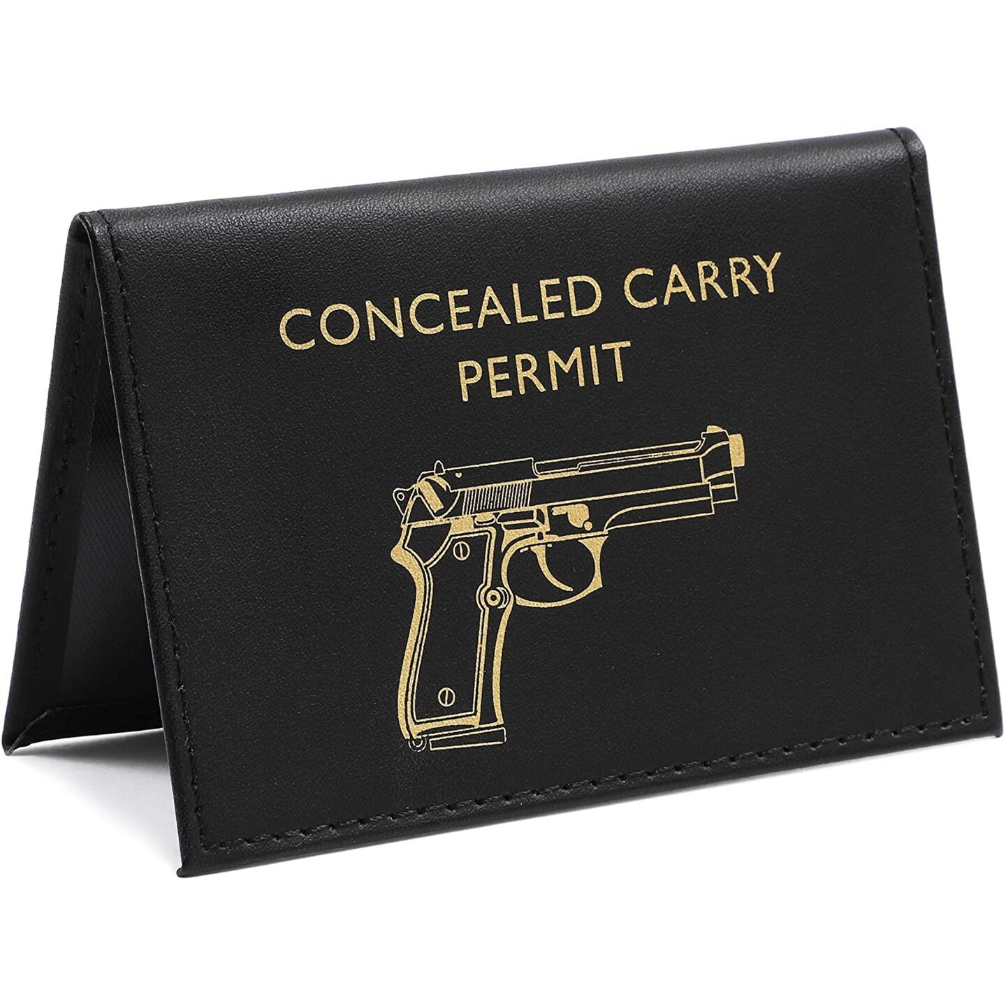 Concealed Carry Weapon Permit Holder Case (4.3 x 2.85 Inches, Black ...