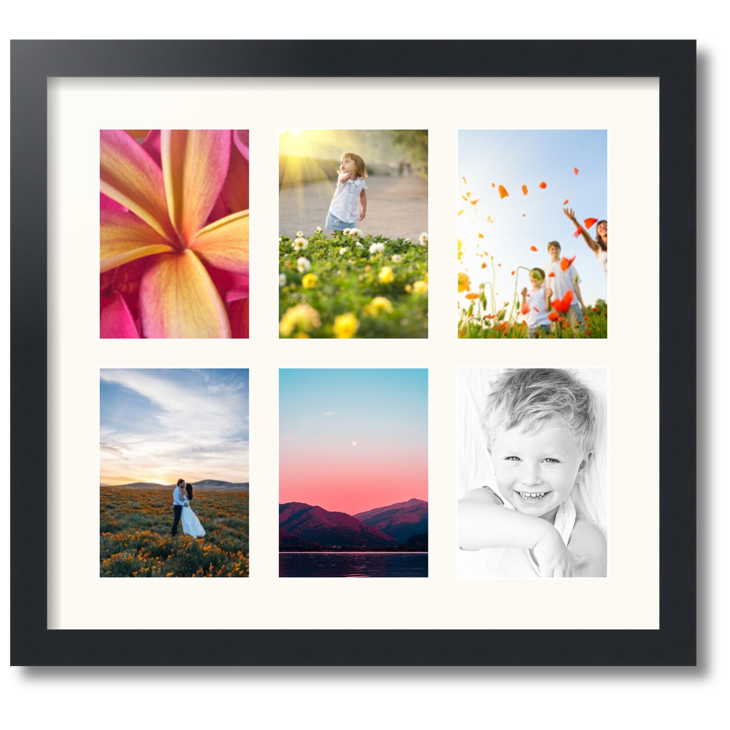 ArtToFrames Collage Photo Picture Frame with 6 - 5x7 inch Openings ...