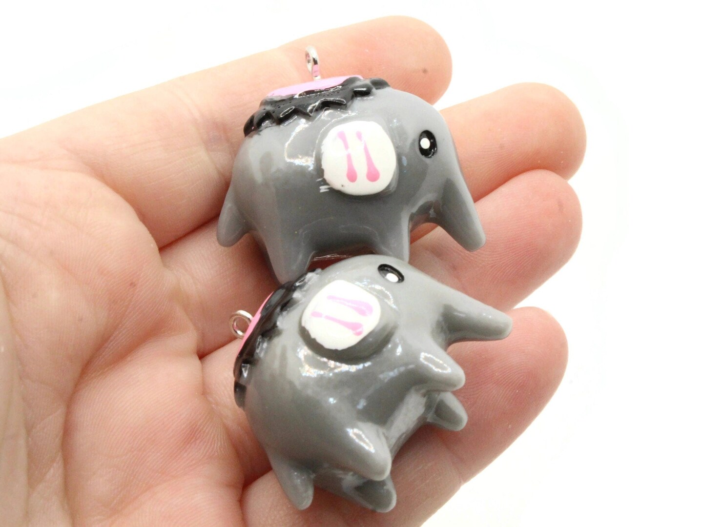 2 31mm Gray Elephant Resin Charms | Michaels