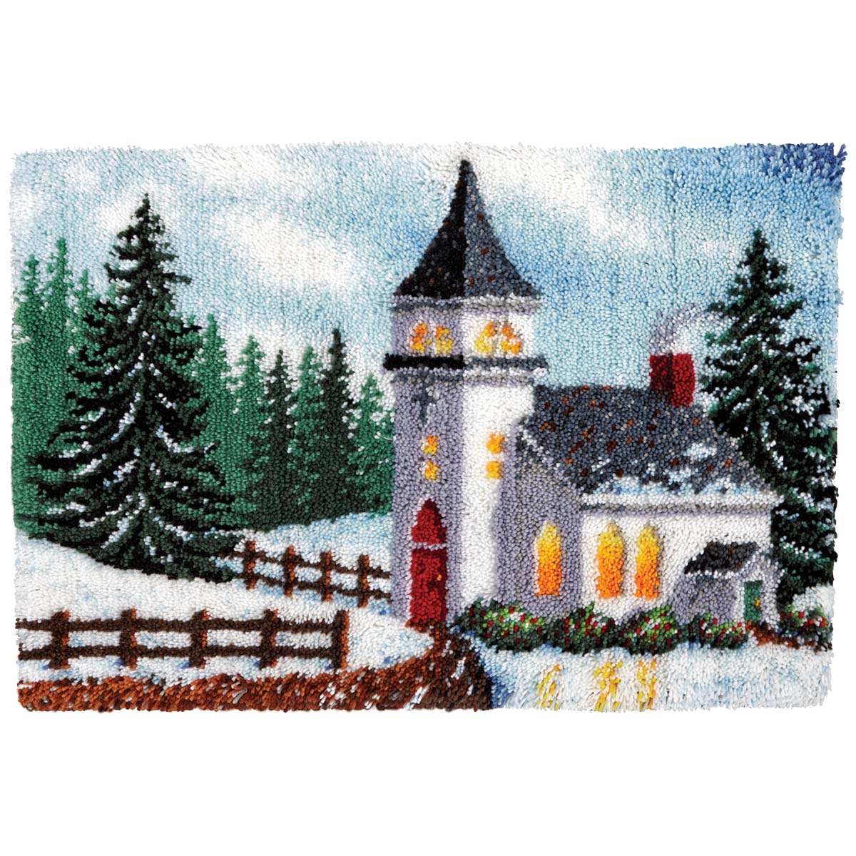 Herrschners Winter Church Latch Hook Kit | Michaels