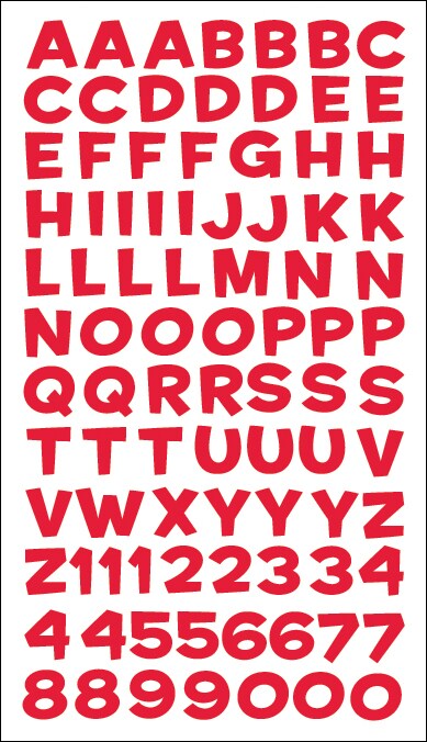 Sticko Alphabet Stickers-Fun House Red Metallic | Michaels