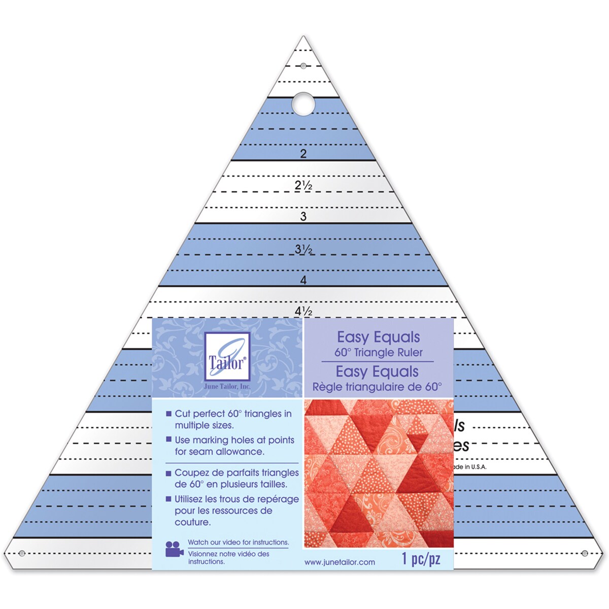 June Tailor Easy Equilaterals Ruler | Michaels