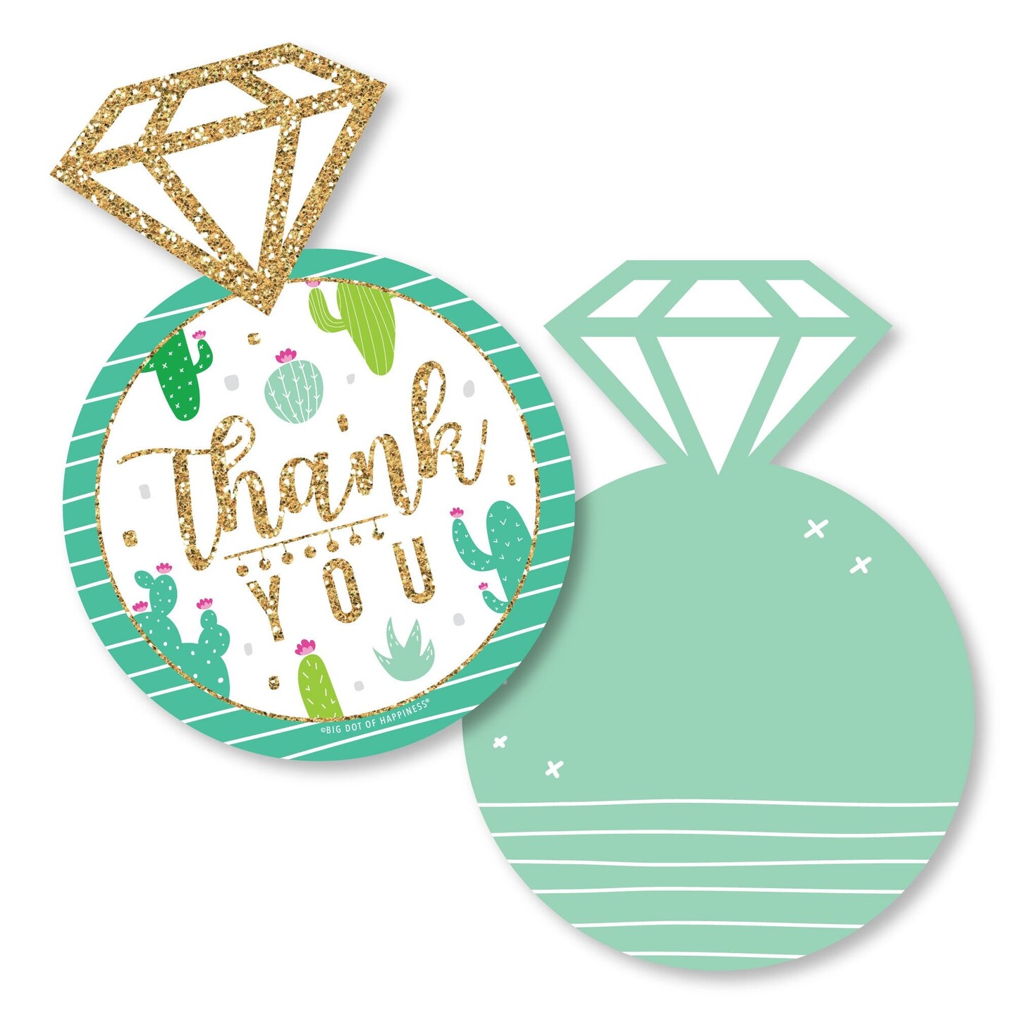Big Dot of Happiness Final Fiesta - Shaped Thank You Cards - Last ...
